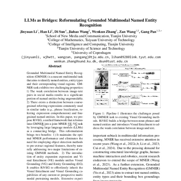 LLMs as Bridges: Reformulating Grounded Multimodal Named Entity Recognition - ACL Anthology