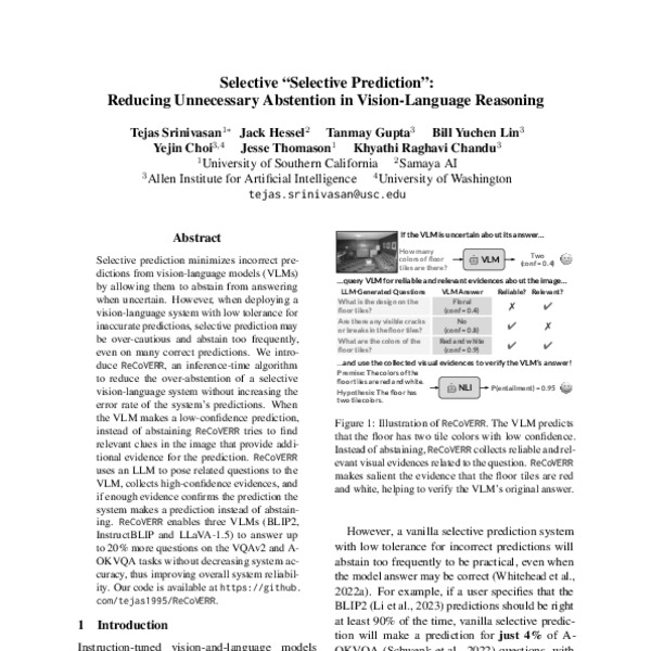 Selective “Selective Prediction”: Reducing Unnecessary Abstention in ...