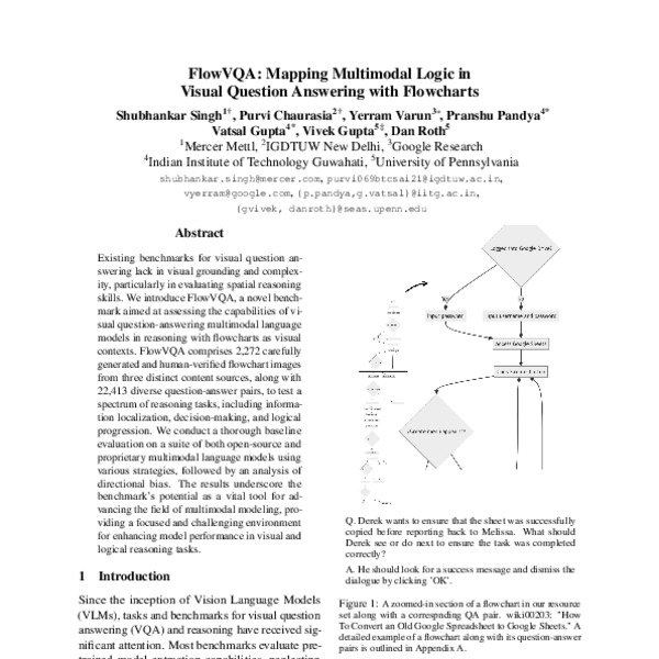 Flowvqa Mapping Multimodal Logic In Visual Question Answering With Flowcharts Acl Anthology