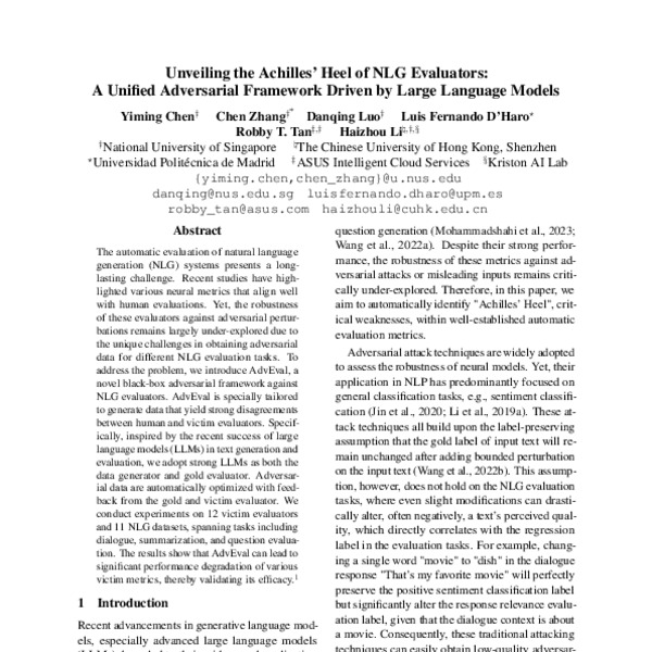 Unveiling The Achilles Heel Of Nlg Evaluators A Unified Adversarial Framework Driven By Large