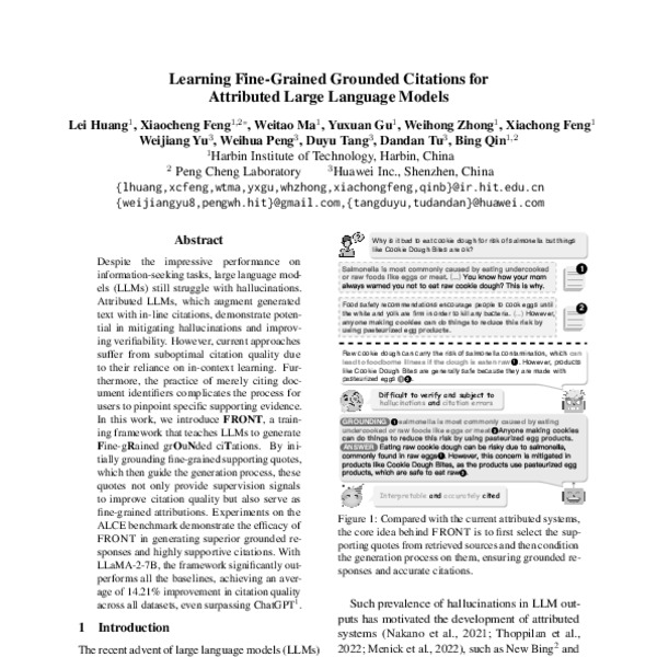 Learning Fine-Grained Grounded Citations for Attributed Large Language ...