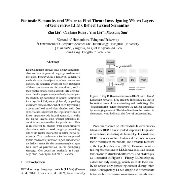 Fantastic Semantics and Where to Find Them: Investigating Which Layers ...
