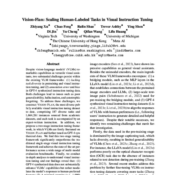 Vision-Flan: Scaling Human-Labeled Tasks in Visual Instruction Tuning - ACL Anthology