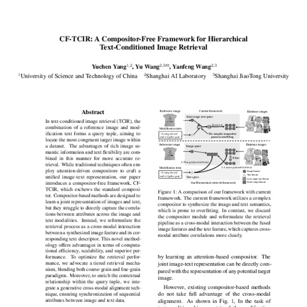 CF-TCIR: A Compositor-Free Framework for Hierarchical Text-Conditioned Image Retrieval - ACL ...