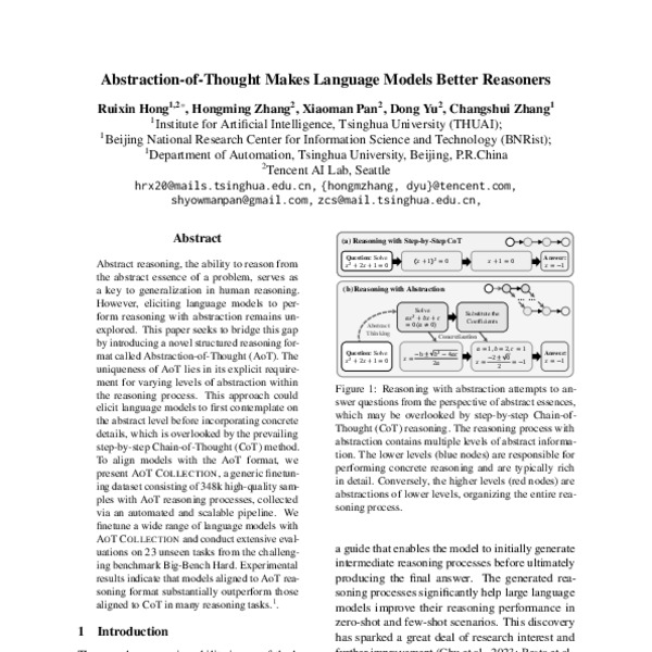 Abstraction-of-Thought Makes Language Models Better Reasoners - ACL ...