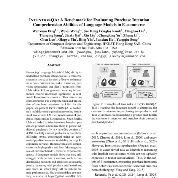 IntentionQA: A Benchmark for Evaluating Purchase Intention Comprehension Abilities of Language ...