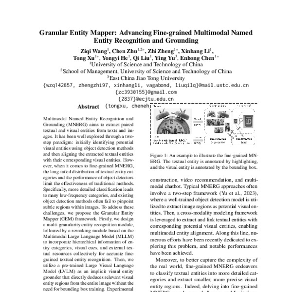 Granular Entity Mapper: Advancing Fine-grained Multimodal Named Entity Recognition and Grounding ...