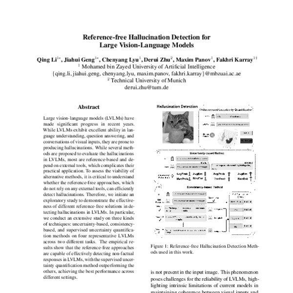 Reference-free Hallucination Detection for Large Vision-Language Models - ACL Anthology