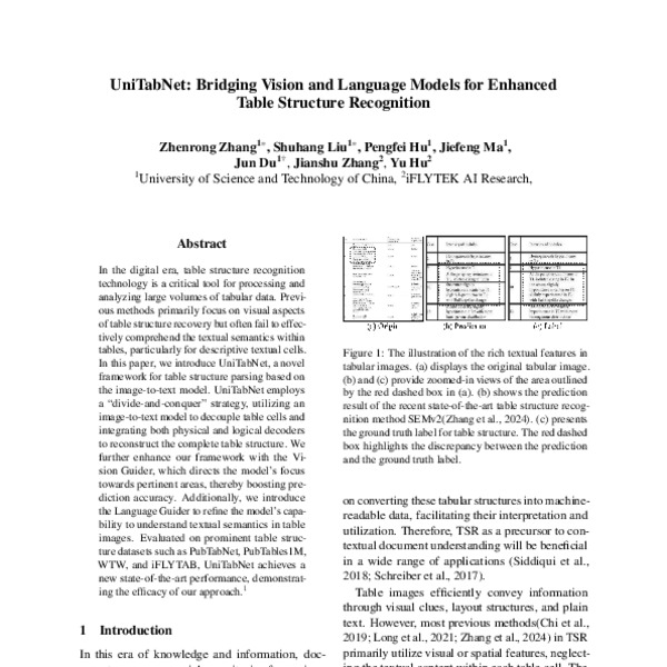 UniTabNet: Bridging Vision and Language Models for Enhanced Table Structure Recognition - ACL ...