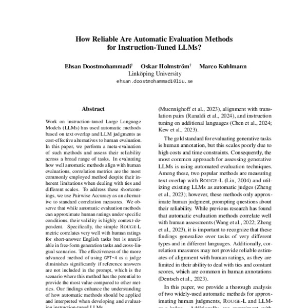 How Reliable Are Automatic Evaluation Methods For Instruction Tuned
