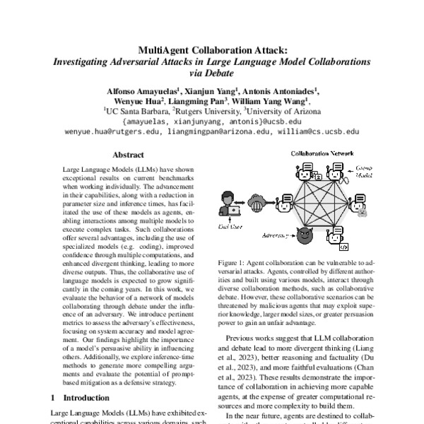 MultiAgent Collaboration Attack: Investigating Adversarial Attacks in Large Language Model ...
