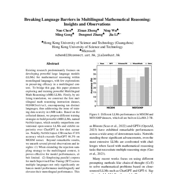 Breaking Language Barriers in Multilingual Mathematical Reasoning ...