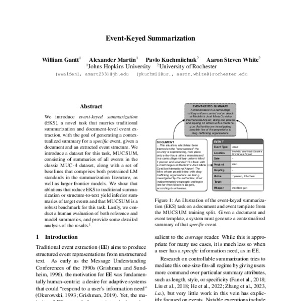 Event-Keyed Summarization - ACL Anthology