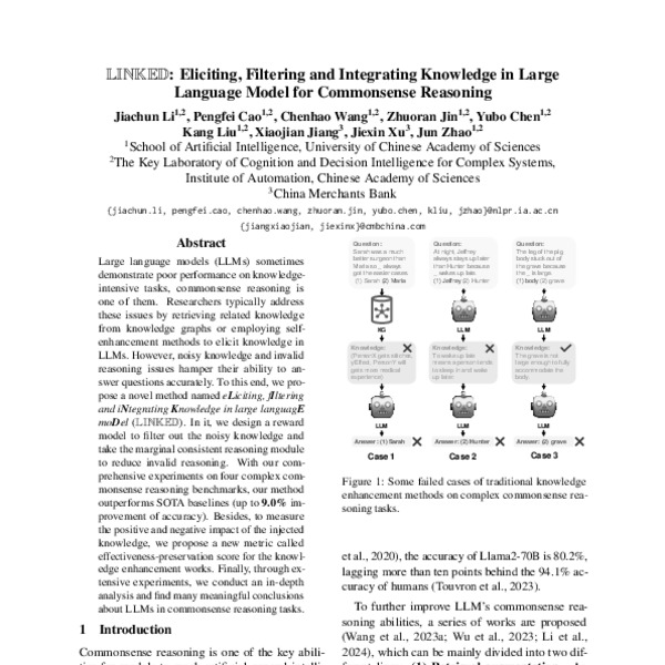LINKED: Eliciting, Filtering and Integrating Knowledge in Large Language Model for Commonsense ...