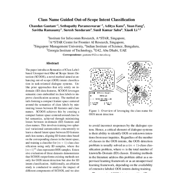 Class Name Guided Out-of-Scope Intent Classification - ACL Anthology