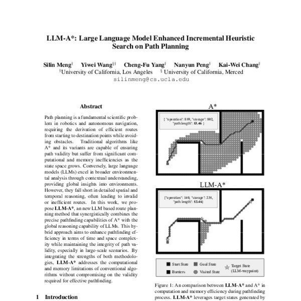 LLM-A*: Large Language Model Enhanced Incremental Heuristic Search on Path Planning - ACL Anthology