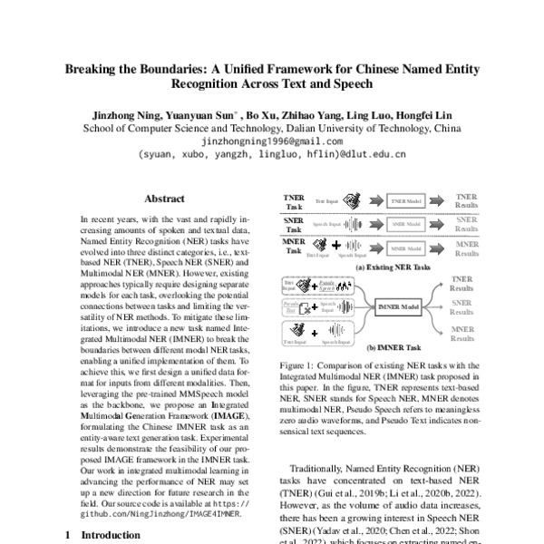 Breaking The Boundaries A Unified Framework For Chinese Named Entity Recognition Across Text