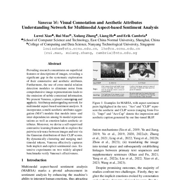 Vanessa: Visual Connotation and Aesthetic Attributes Understanding ...
