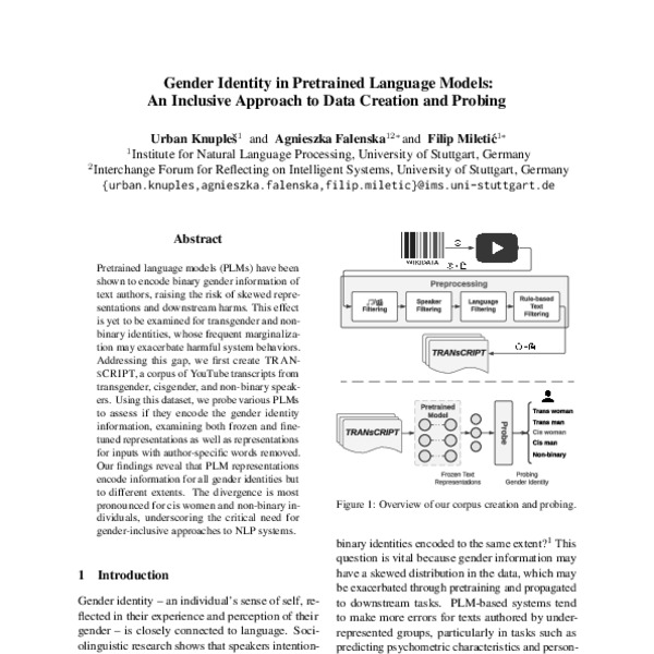 Gender Identity in Pretrained Language Models: An Inclusive Approach to Data Creation and ...