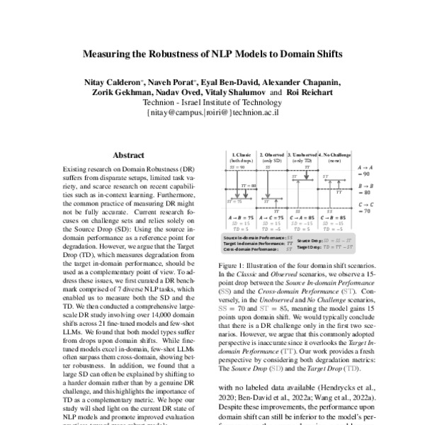 Measuring the Robustness of NLP Models to Domain Shifts - ACL Anthology