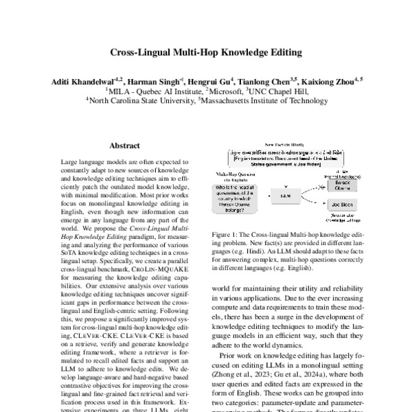 Cross-Lingual Multi-Hop Knowledge Editing - ACL Anthology