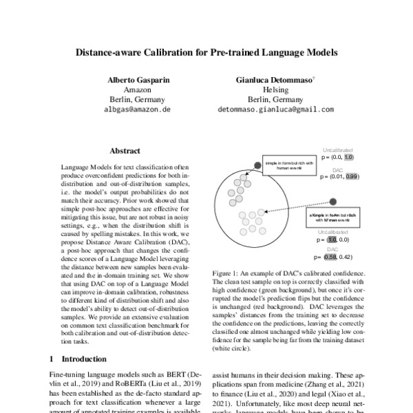 Distance-aware Calibration for Pre-trained Language Models - ACL Anthology
