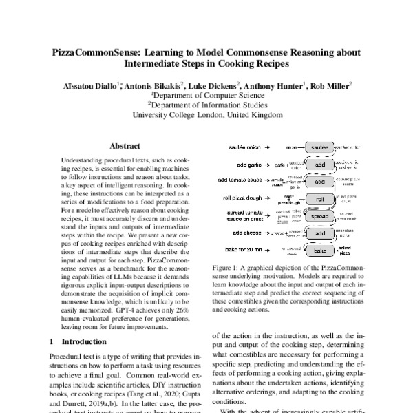 PizzaCommonSense: A Dataset for Commonsense Reasoning about ...