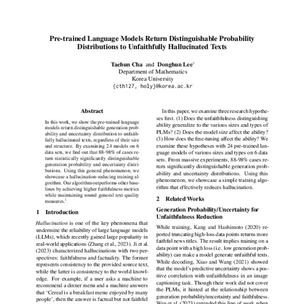 Pre-trained Language Models Return Distinguishable Probability ...