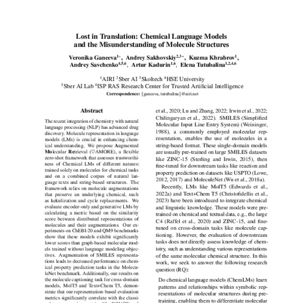 Lost in Translation: Chemical Language Models and the Misunderstanding ...
