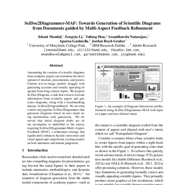 SciDoc2Diagrammer-MAF: Towards Generation of Scientific Diagrams from Documents guided by Multi ...
