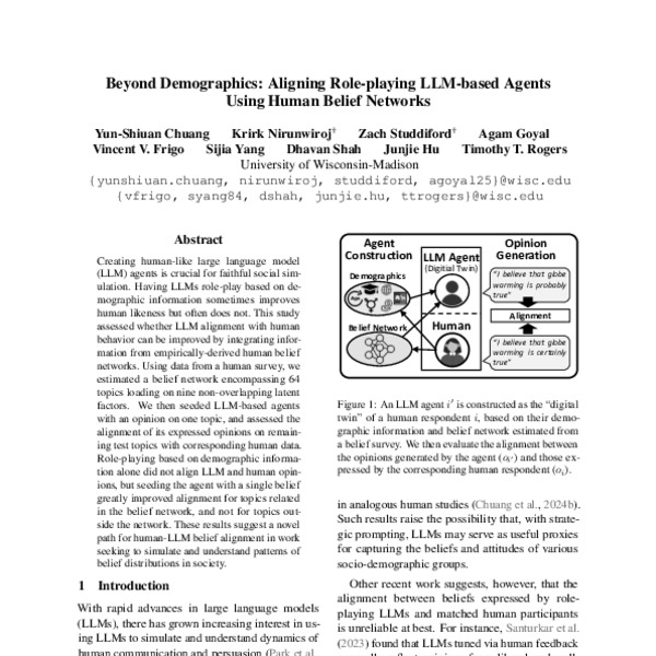 Beyond Demographics: Aligning Role-playing LLM-based Agents Using Human ...