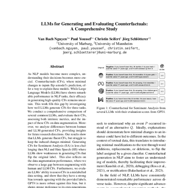 Llms For Generating And Evaluating Counterfactuals A Comprehensive