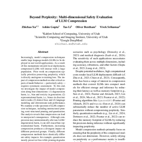 Beyond Perplexity: Multi-dimensional Safety Evaluation of LLM ...