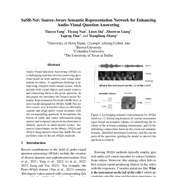 Sasr Net Source Aware Semantic Representation Network For Enhancing Audio Visual Question
