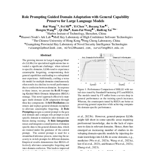 Role Prompting Guided Domain Adaptation with General Capability ...