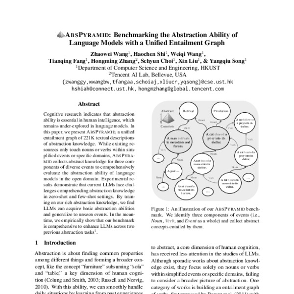 Abspyramid Benchmarking The Abstraction Ability Of Language Models