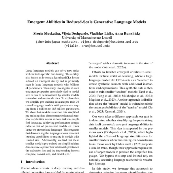 Emergent Abilities in Reduced-Scale Generative Language Models - ACL Anthology