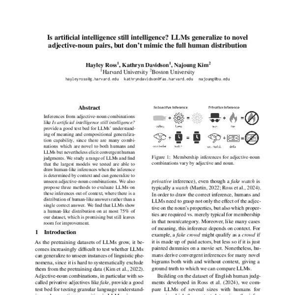 Is artificial intelligence still intelligence? LLMs generalize to novel ...