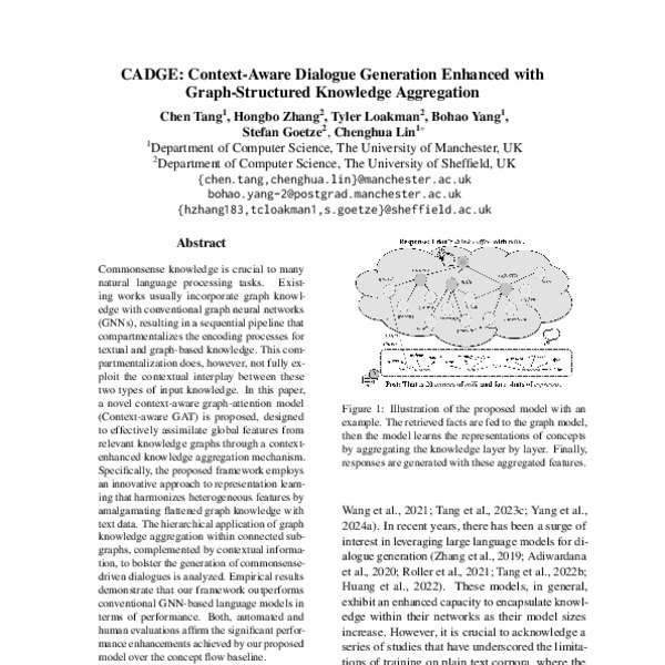 CADGE: Context-Aware Dialogue Generation Enhanced with Graph-Structured Knowledge Aggregation ...
