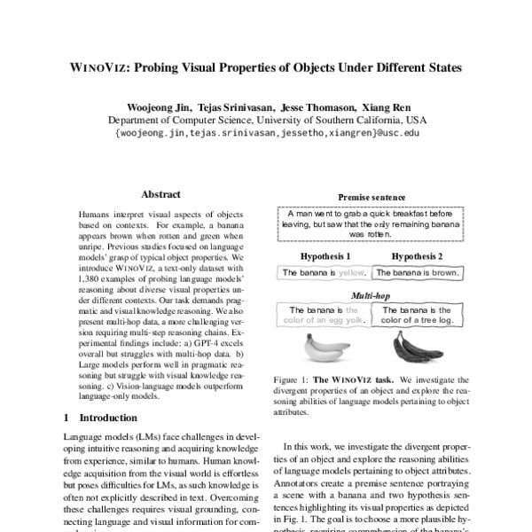 WINOVIZ: Probing Visual Properties of Objects Under Different States ...