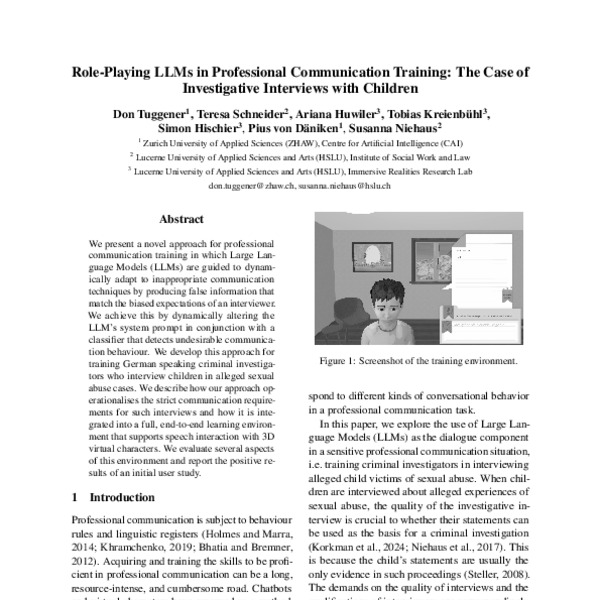 Role-Playing LLMs in Professional Communication Training: The Case of ...