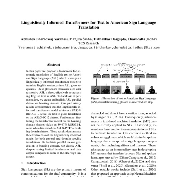 Linguistically Informed Transformers for Text to American Sign Language ...