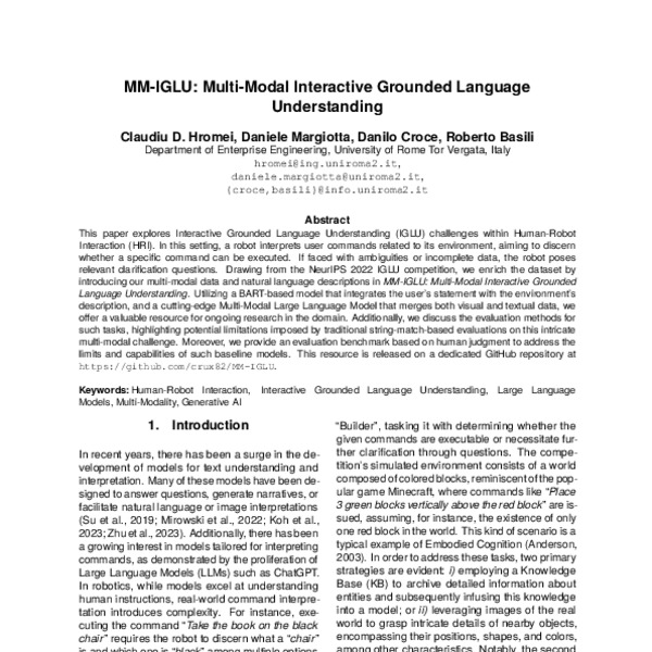 MM-IGLU: Multi-Modal Interactive Grounded Language Understanding - ACL Anthology