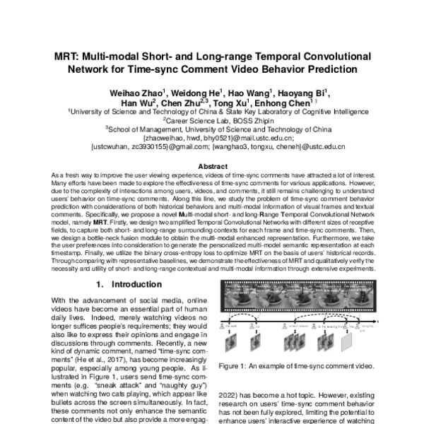 MRT: Multi-modal Short- and Long-range Temporal Convolutional Network ...