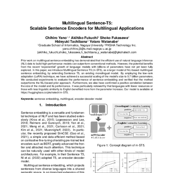 Multilingual Sentence-T5: Scalable Sentence Encoders for Multilingual ...