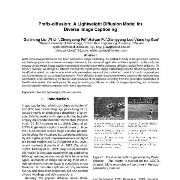 Prefix-diffusion: A Lightweight Diffusion Model for Diverse Image ...