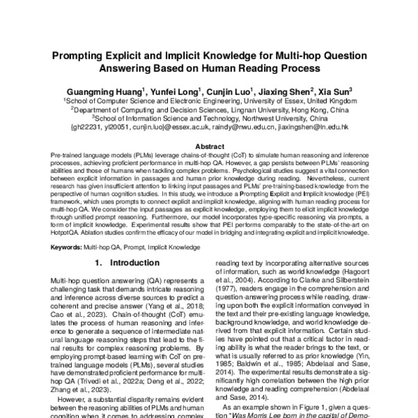 Prompting Explicit and Implicit Knowledge for Multi-hop Question ...