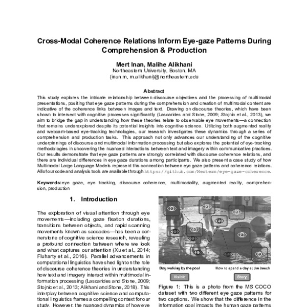 Seeing Eye-to-Eye: Cross-Modal Coherence Relations Inform Eye-gaze Patterns During Comprehension ...