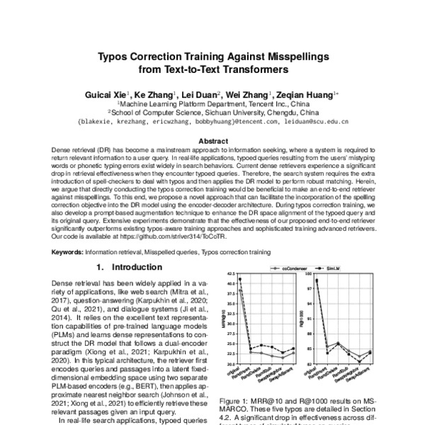 Typos Correction Training against Misspellings from Text-to-Text ...