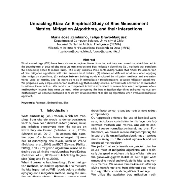 Unpacking Bias: An Empirical Study of Bias Measurement Metrics, Mitigation Algorithms, and Their ...